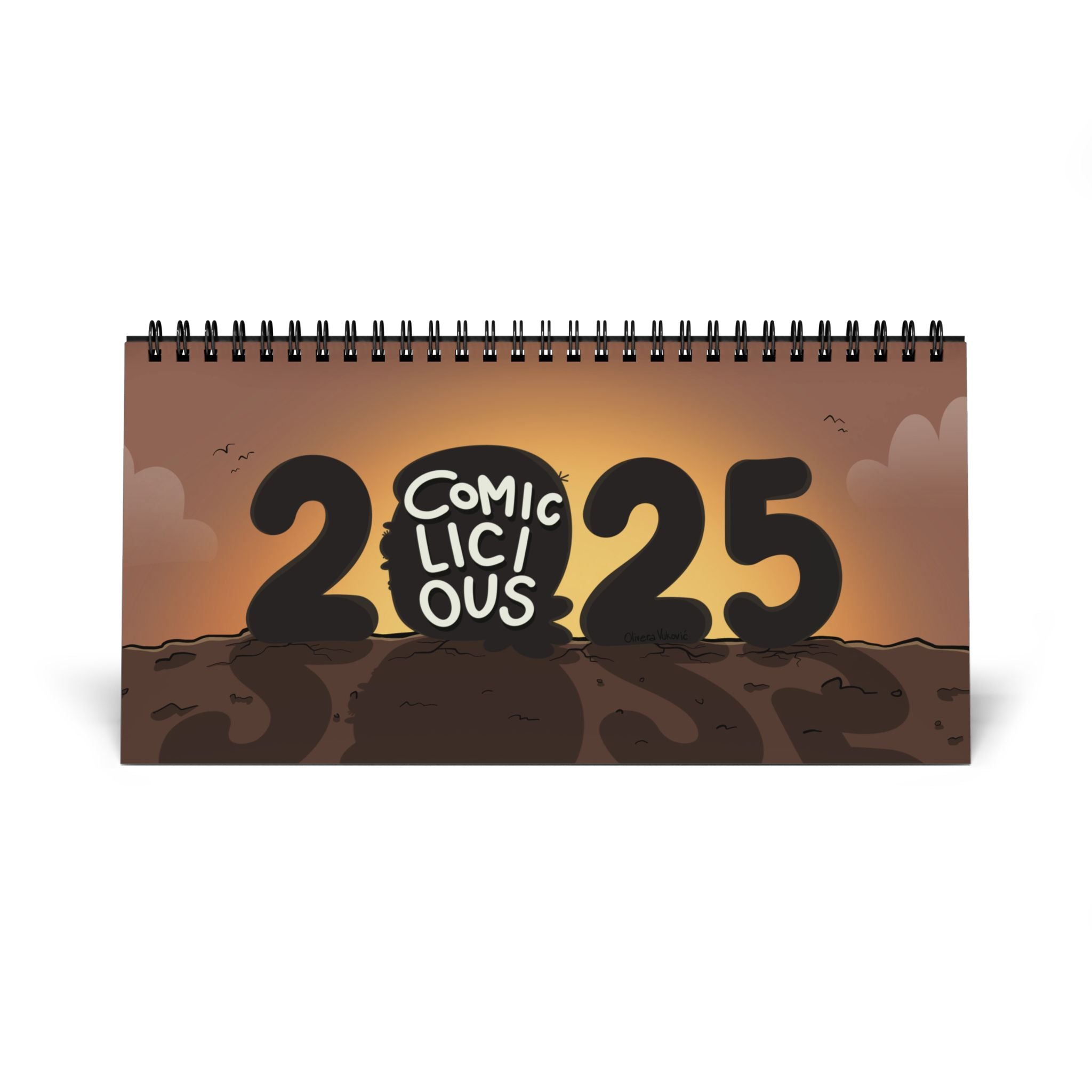 Comiclicious 2025 Desktop Calendar - Creative & Fun Desk Décor for Hom ...
